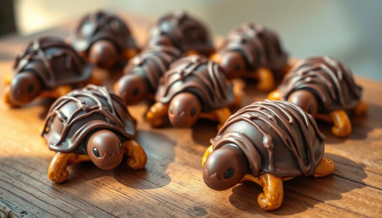 "Chocolate Turtle" Pretzel Bites with 4 Ingredients